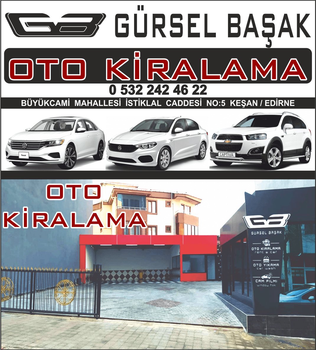 GÜRCELL OTO KİRALAMA KEŞAN - Türkiye İş Firma Rehberi